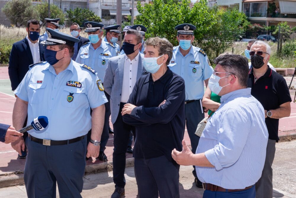 Επίσκεψη του Υπουργού Μιχάλη Χρυσοχοϊδη στις Αχαρνές για τη δημιουργία ...